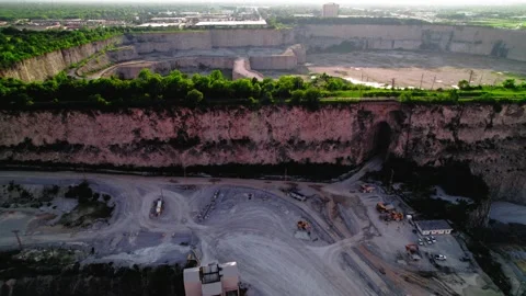 Thornton Quarry's Massive Stone Arch and... | Stock Video | Pond5