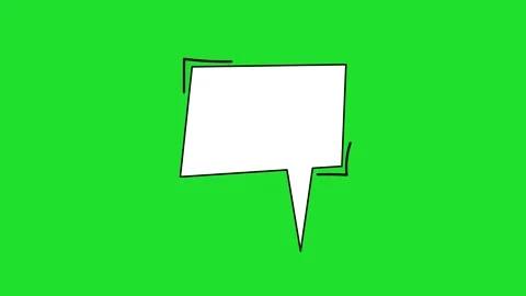 Thought bubble on green screen chroma ke... | Stock Video | Pond5