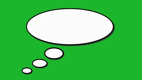 Thinking Bubble Green Screen Stock Footage ~ Royalty Free Stock Videos ...