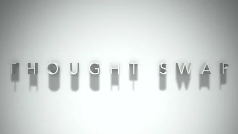 thought swap 3D title animation white te... | Stock Video | Pond5