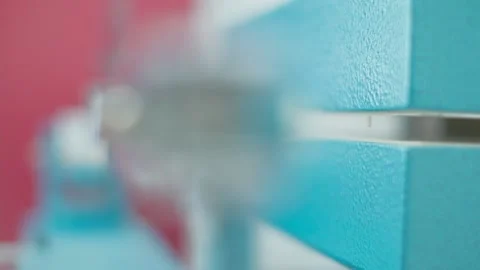 Thread for plastic sack bags is installe... | Stock Video | Pond5