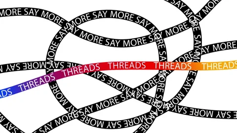 Threads Meta Instagram Twitter App, Soci... | Stock Video | Pond5