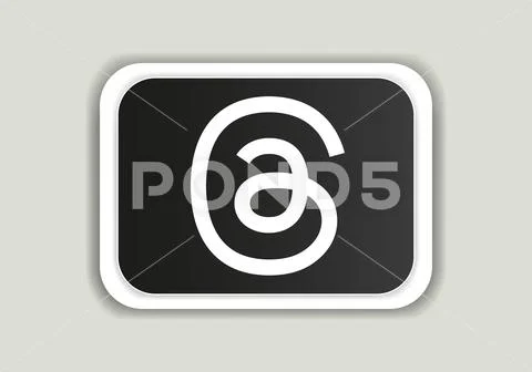 Threads new logo and icon printed on white paper. Threads social media ...
