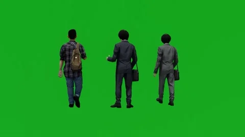 Three different male students in green s... | Stock Video | Pond5