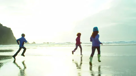 Kids Beach Stock Video Footage | Royalty Free Kids Beach Videos | Pond5