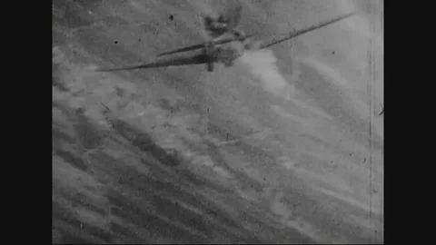 Three Nazis falling down in blood and fl... | Stock Video | Pond5