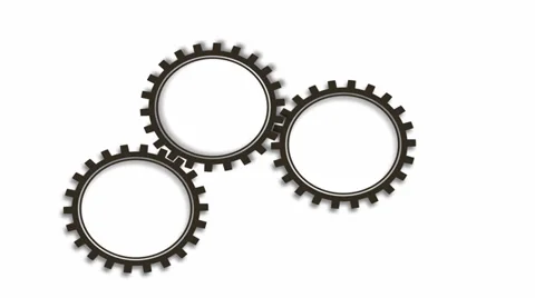 Three Gears Rotating Stock Footage ~ Royalty Free Stock Videos | Pond5