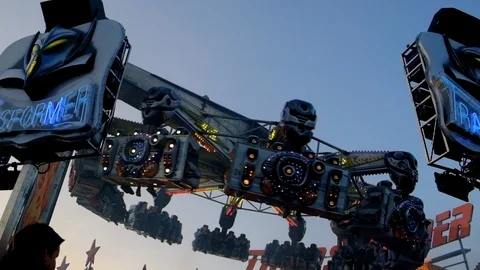 Funfair Ride Stock Footage ~ Royalty Free Stock Videos | Pond5