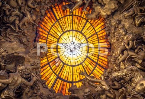 Throne Bernini Holy Spirit Dove, Saint Peter's Basilica in Rome ~ Hi ...