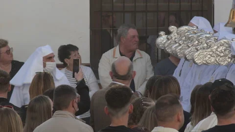 Throne head with bearers in procession m... | Stock Video | Pond5