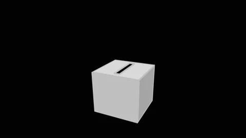 Throwing votes into the ballot box 4k 2D... | Stock Video | Pond5