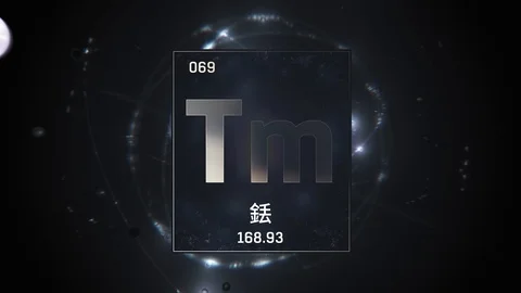 Thulium as Element 69 of the Periodic Ta... | Stock Video | Pond5