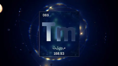 Thulium as Element 69 of the Periodic Ta... | Stock Video | Pond5