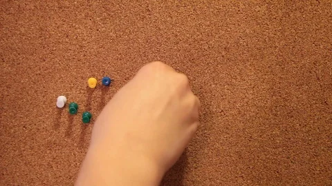 Thumb Tack Stock Footage ~ Royalty Free Stock Videos | Pond5