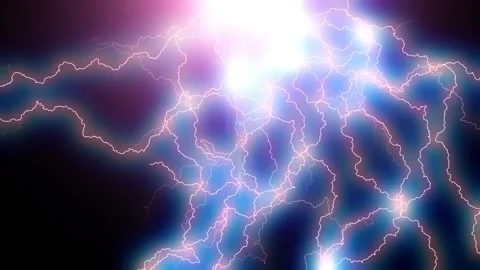 Thunder with glow effect animation backg... | Stock Video | Pond5