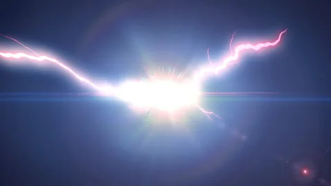 thunder lightning striking effect animat... | Stock Video | Pond5