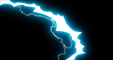 Thunderbolt Transitions Cartoon Animatio... | Stock Video | Pond5
