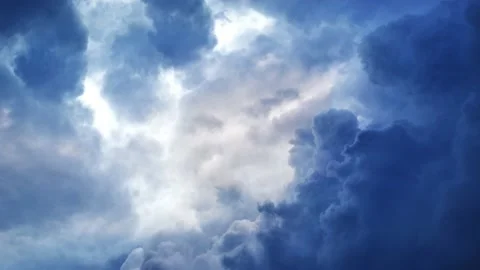 thunderstorm and lightning inside the bl... | Stock Video | Pond5