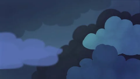 Thunderstorm cartoon background. Thunder... | Stock Video | Pond5