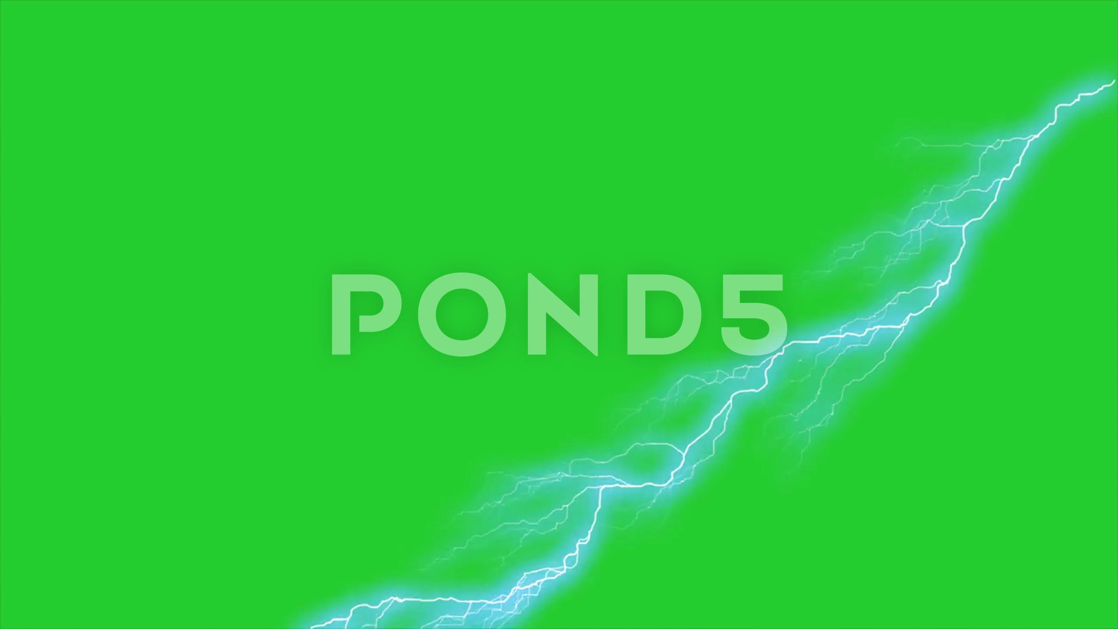 Green Lightning Storm