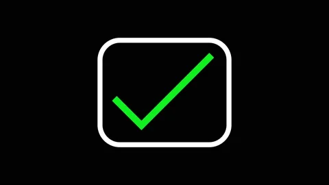 Tick Mark Animation Stock Video Footage | Royalty Free Tick Mark ...