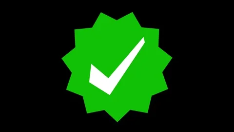 Tick mark symbol isolated animation, sta... | Stock Video | Pond5