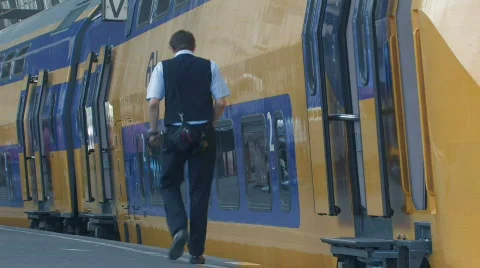 Ticket Inspector Stock Video Footage | Royalty Free Ticket Inspector ...