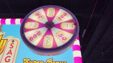 Ticket Spin Wheel Arcade Game | Stock Video | Pond5