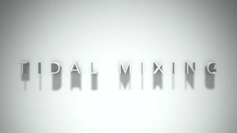 tidal mixing 3D title animation with sha... | Stock Video | Pond5