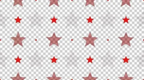 tileable red star pattern with alpha | Stock Video | Pond5