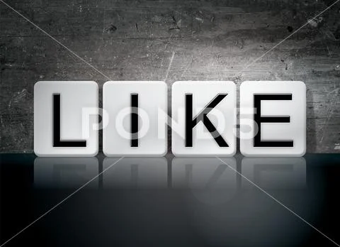 Like Tiled Letters Concept and Theme ~ Clip Art #70084731