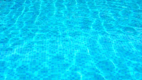 Tiles in shades of blue line the bottom ... | Stock Video | Pond5