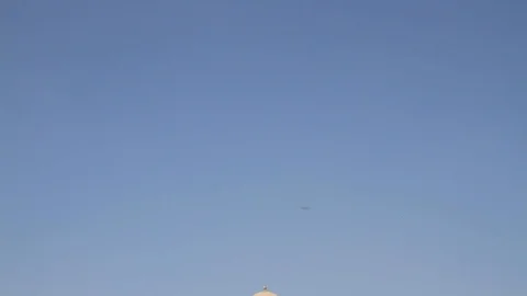 Tilt down on the India Gate from the par... | Stock Video | Pond5