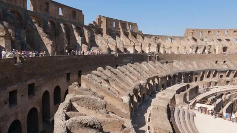 Tilt down Inside of Famous Landmark in R... | Stock Video | Pond5