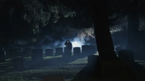 Man Walking In Graveyard Stock Footage ~ Royalty Free Stock Videos | Pond5