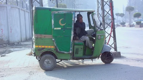 Pakistan Rickshaw Stock Footage ~ Royalty Free Stock Videos | Pond5
