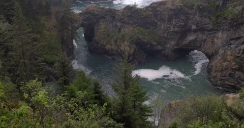 Tilt up Natural Bridges, Samuel H. Board... | Stock Video | Pond5