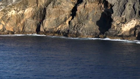 Tilt up reveal of the limestone cliffs a... | Stock Video | Pond5