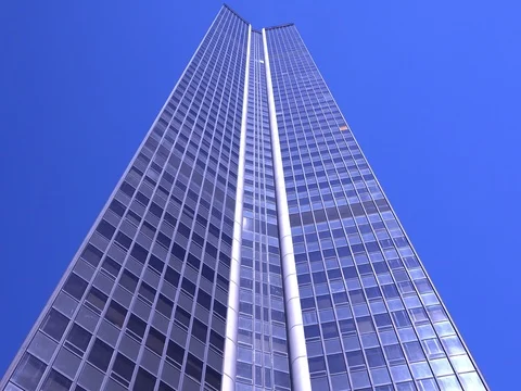 Tilt up shot Montparnasse tower in Paris... | Stock Video | Pond5