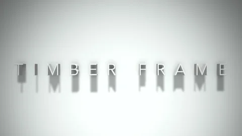 timber frame 3D title animation white t... | Stock Video | Pond5