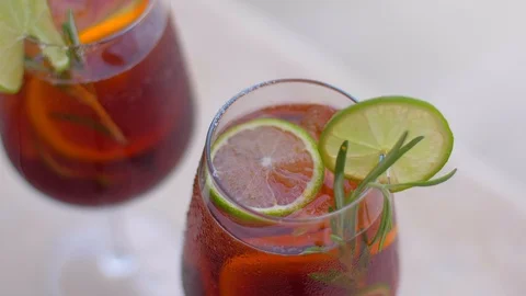 Time for a break. Refreshing Cocktail Sa... | Stock Video | Pond5