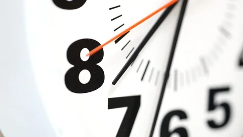 The Time On The Clock Eight. Clock With ... | Stock Video | Pond5