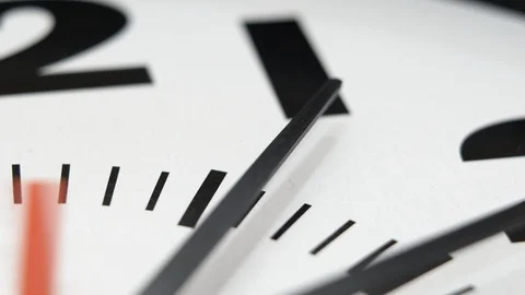 The Time On The Clock One. Clock With Th... | Stock Video | Pond5