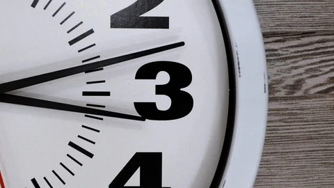 The Time On The Clock Three. Clock With ... | Stock Video | Pond5