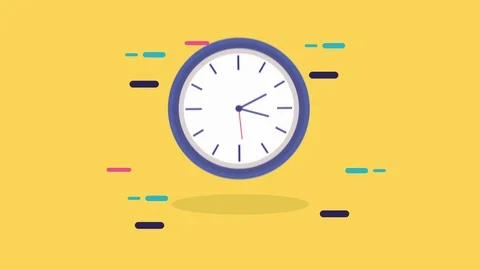 time clock watch animation icon | Stock Video | Pond5