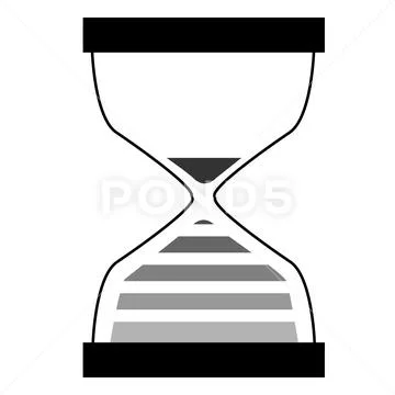 Time icon on white background. hourglass sign. sand clock cursor icon ...