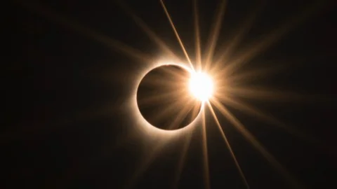 Time Lapse of 2017 Total Solar Eclipse, ... | Stock Video | Pond5