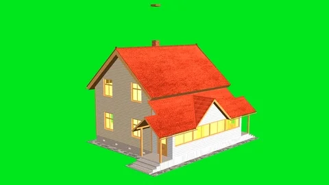 Time-lapse 3d animation. Home constructi... | Stock Video | Pond5