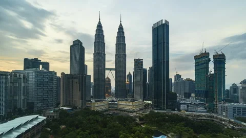 Time-lapse 4k UHD footage of Petronas KL... | Stock Video | Pond5