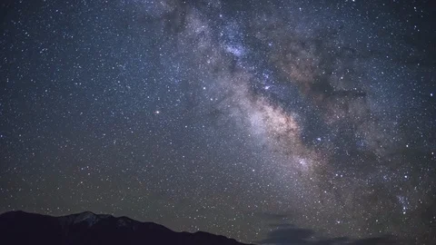 Time Lapse: Amazing Night Sky View of Mi... | Stock Video | Pond5